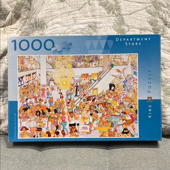 King Puzzles | Games | Vintage 00 Piece King Puzzle Department Store ...